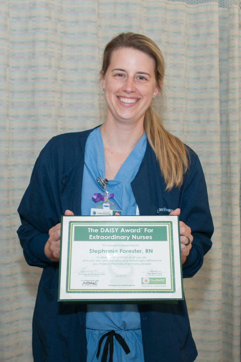 Stephanie Forester honored with 2nd DAISY Award for Extraordinary Nurses - ChristianaCare News