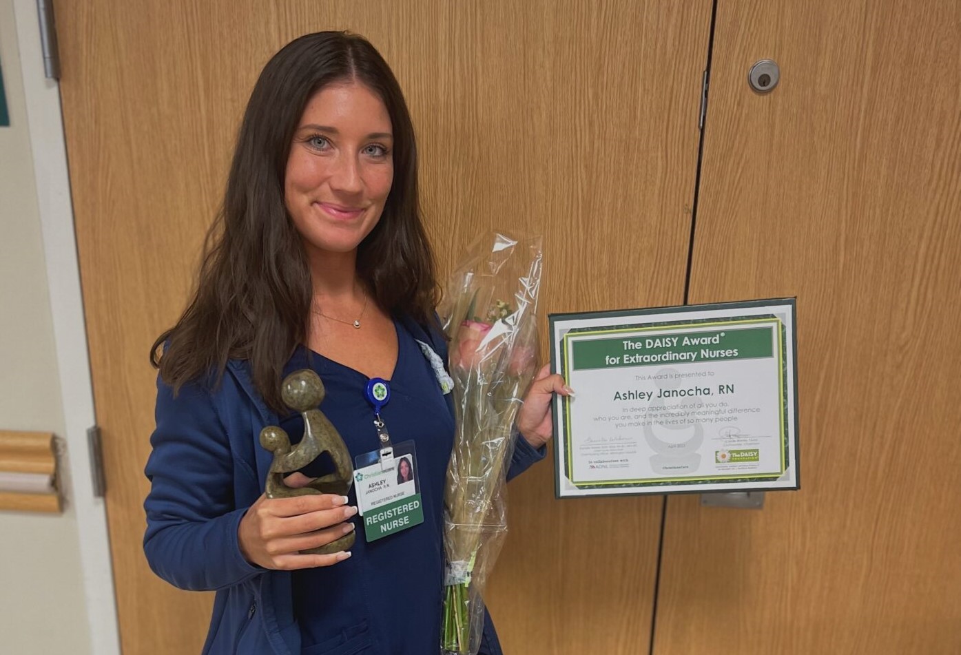 Ashley Janocha Honored With DAISY Award - ChristianaCare News