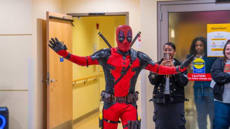 A Superhero Moment: Gabriel Rings the Bell to Mark Milestone in Cancer ...